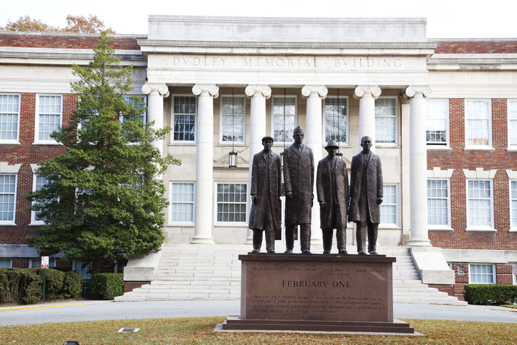 Bluford Library Archives: 20th Anniversary of the February One Monument ...