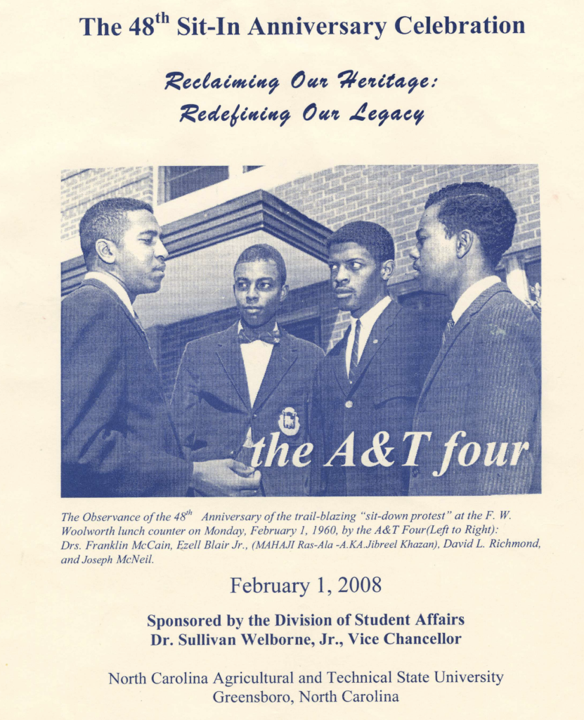 Bluford Library Archives: A History of the A&T Four Commemorative ...